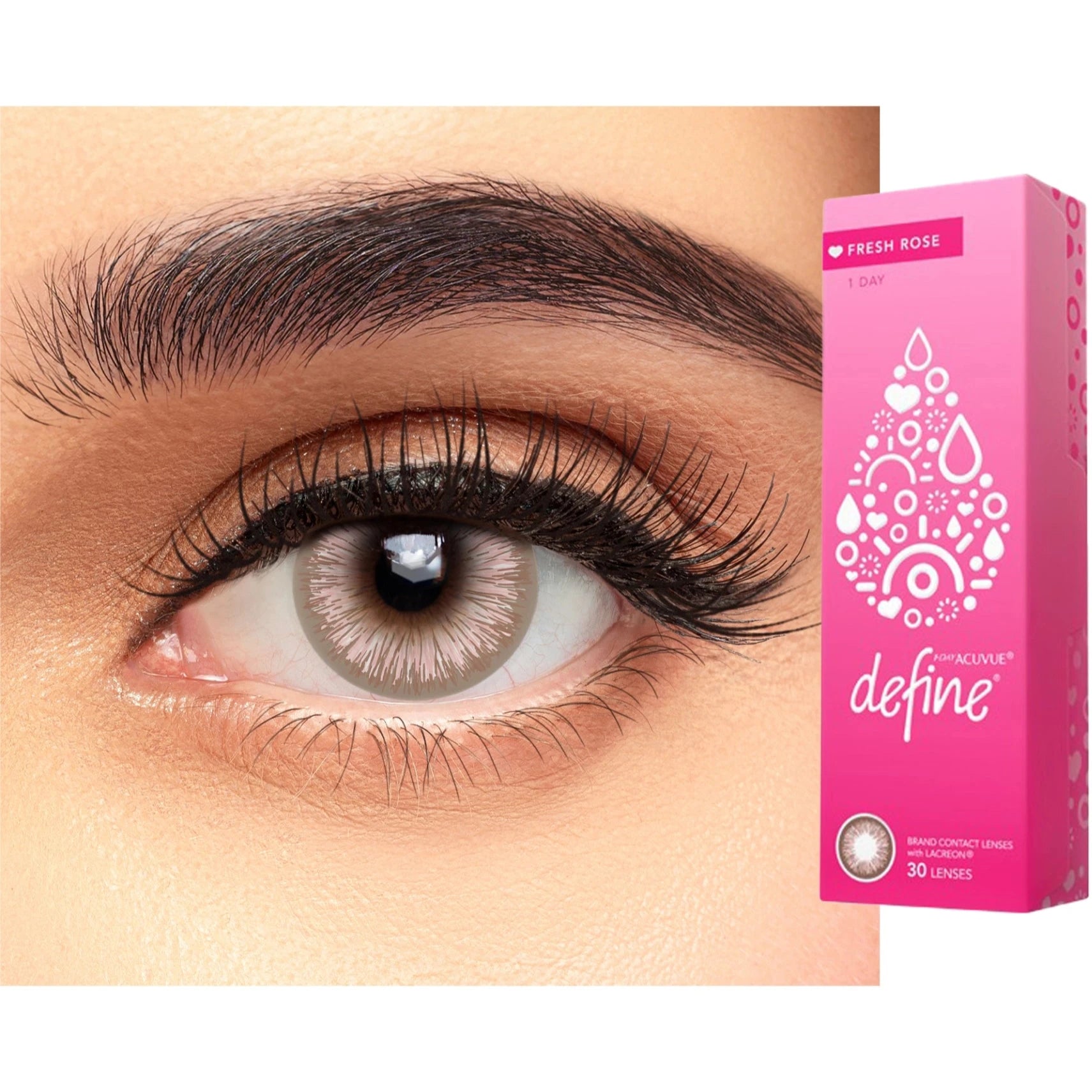 اكيوفيو ديفاين روز - 30 عدسة لاصقة ملونة | فايف سيزون – fiveseasonoptical